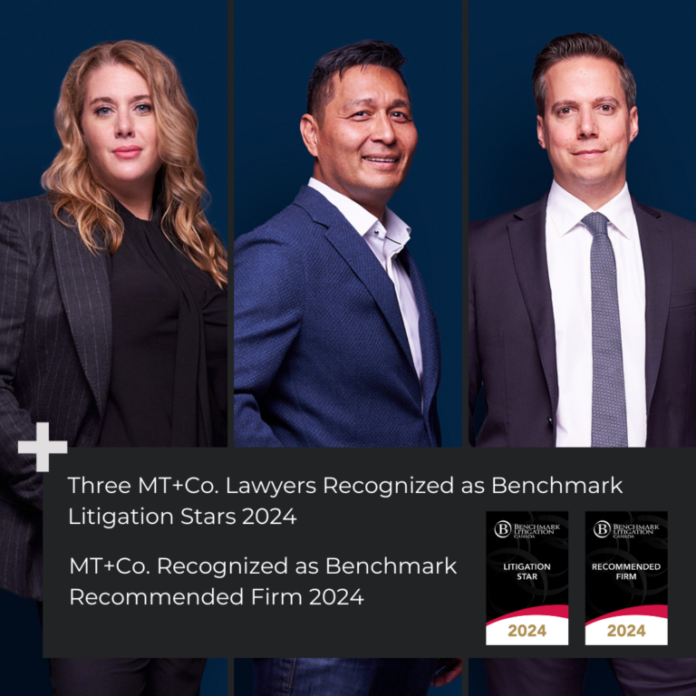 Proud Announcement - Three MT+Co. Lawyers Recognized as Benchmark ...